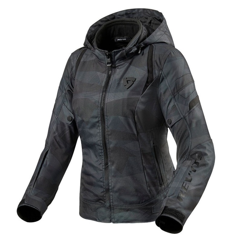 Revit Flare 2 schwarz-graue Motorradjacke für Frauen | Motozem.de