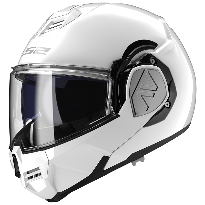 Klappbarer Motorradhelm LS2 FF906 Advant Solid weiß | Motozem.de