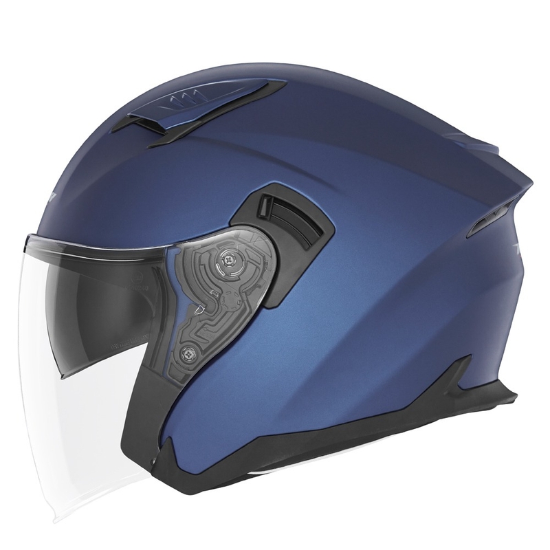 Offener Helm NOX N130 mattblau | Motozem.de